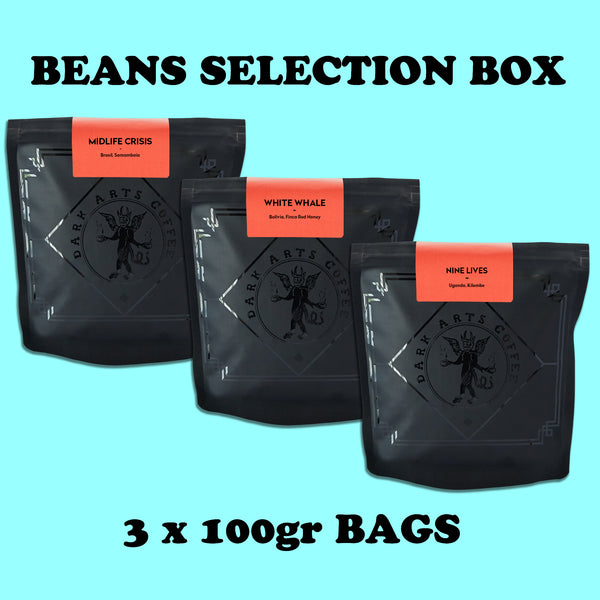 BEANS SELECTION BOX-3 X 100GR BAGS - Dark Arts Coffee Japan